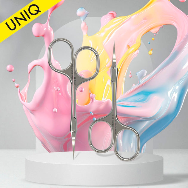 Staleks Pro UNIQ 30 Type 4 Asymmetric Professional Cuticle Scissors SQ ...